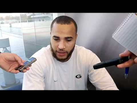 UGA tight end Aron White interview - YouTube