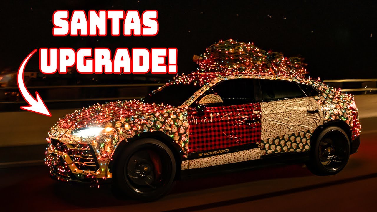 OUR CHRISTMAS THEMED LAMBORGHINI URUS!! *3 Thousand Lights!!* Part 2 ...
