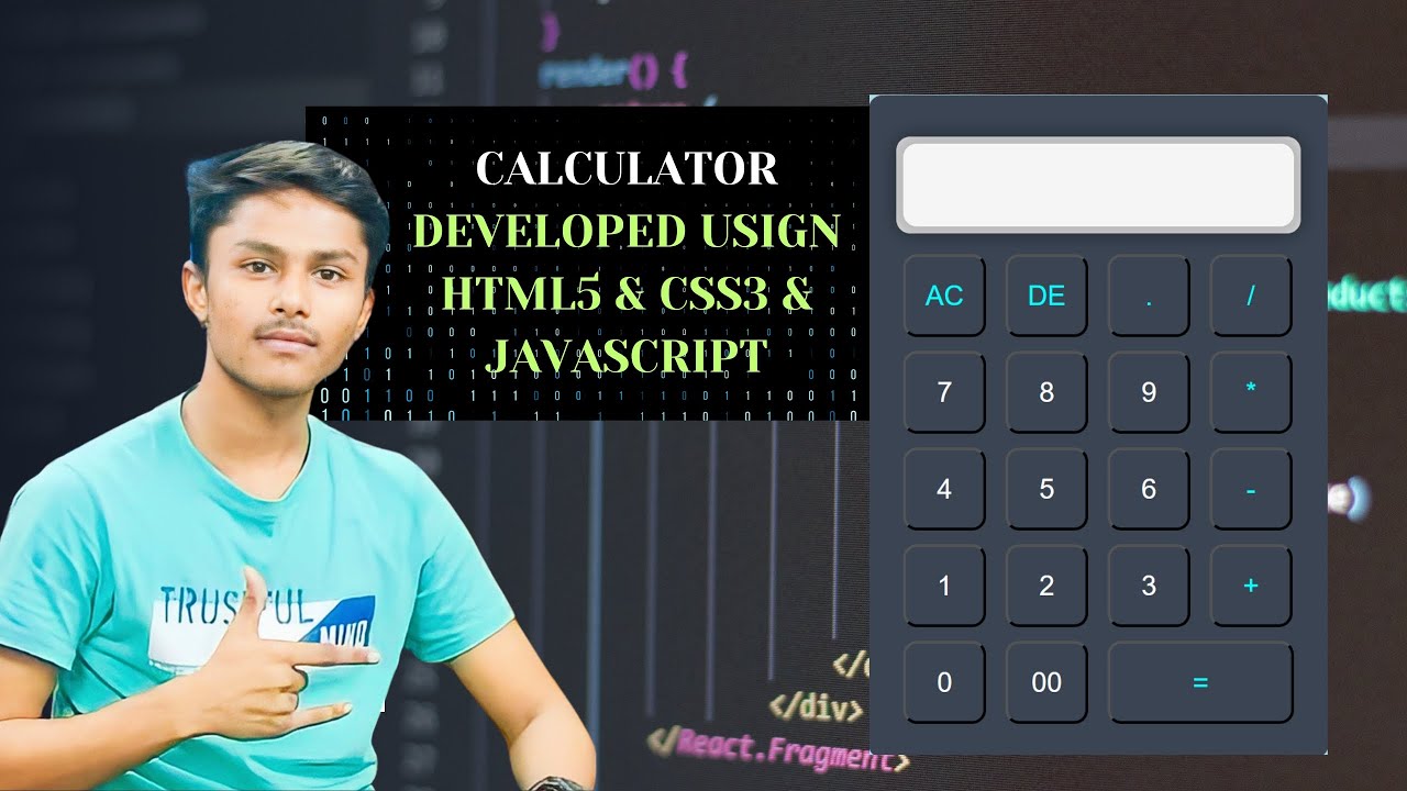 Calculator Developed With Html5 Css3 And Javascript Youtube 0477