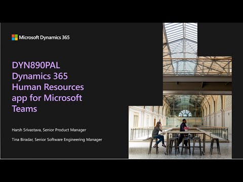 Dynamics 365 Human Resources App for Microsoft Teams - TechTalk - YouTube