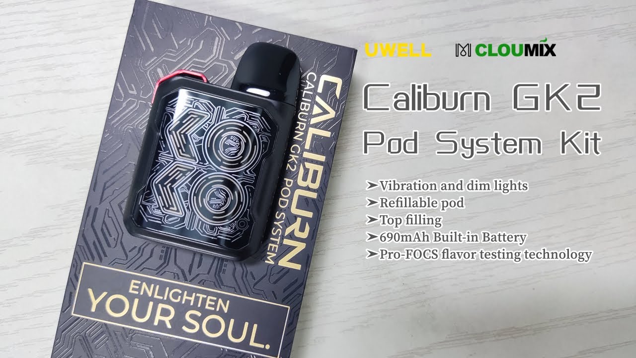 Uwell Caliburn GK2 Pod System Kit 690mAh I Caliburn G & G2 Coil Series ...