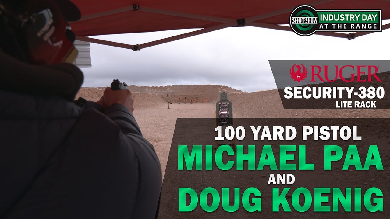 Michael Paa and Doug Koenig Shooting long range 100 yards with a pistol ...