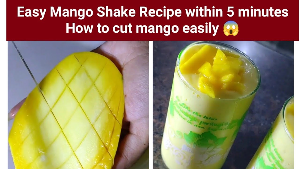 Mango Shake Recipe at home | How to make mango shake ...