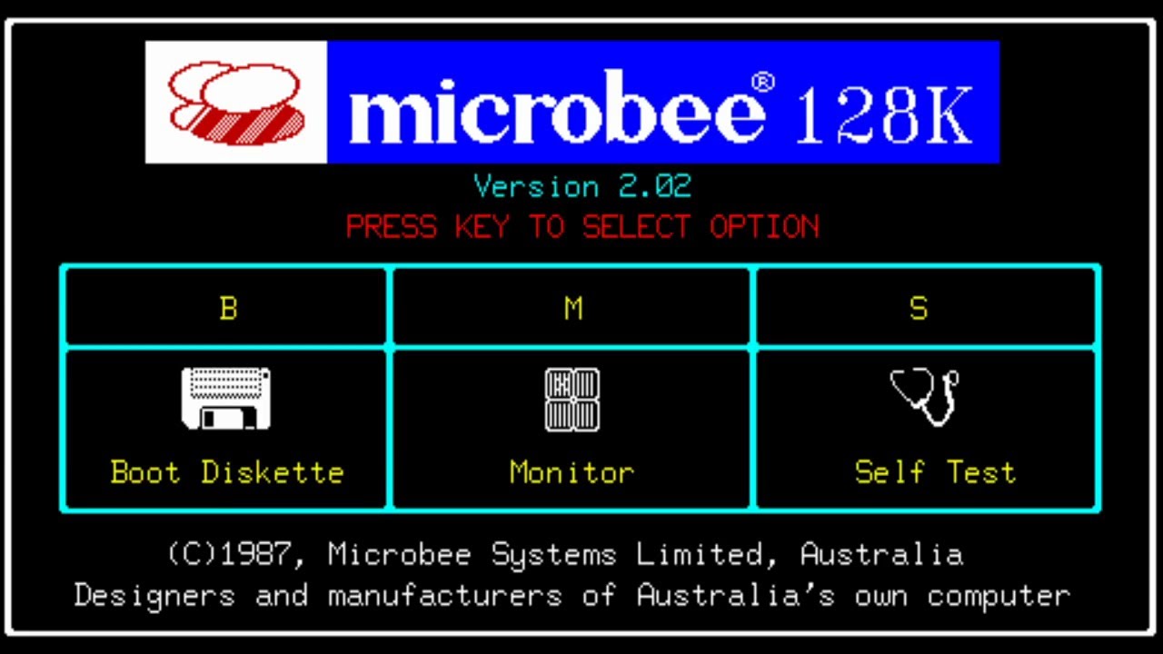 MicroBee 128k Premium BIOS v2.02 - YouTube