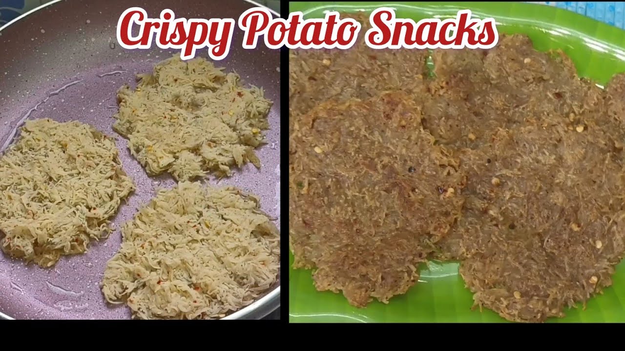 Moru Moru Potato Snacks Recipe 🥔 Crispy Potato Snacks 🥔Tea Time Snacks ...