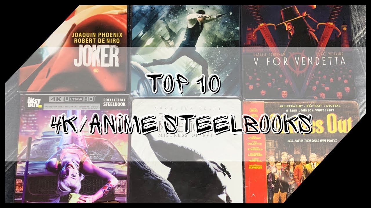 Top 10 4k/Anime Steelbooks Released in 2020 - YouTube