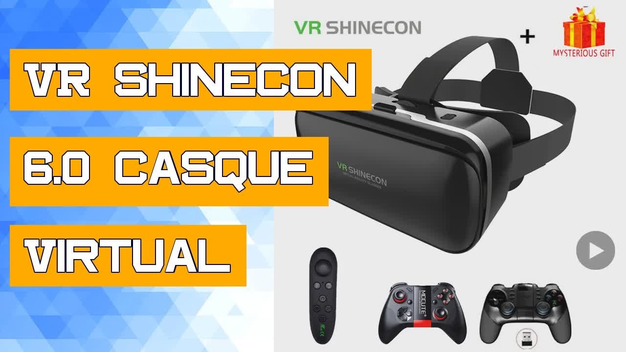 VR Shinecon 6.0 Casque Virtual Reality Glasses 3 D 3d Goggles Headset ...