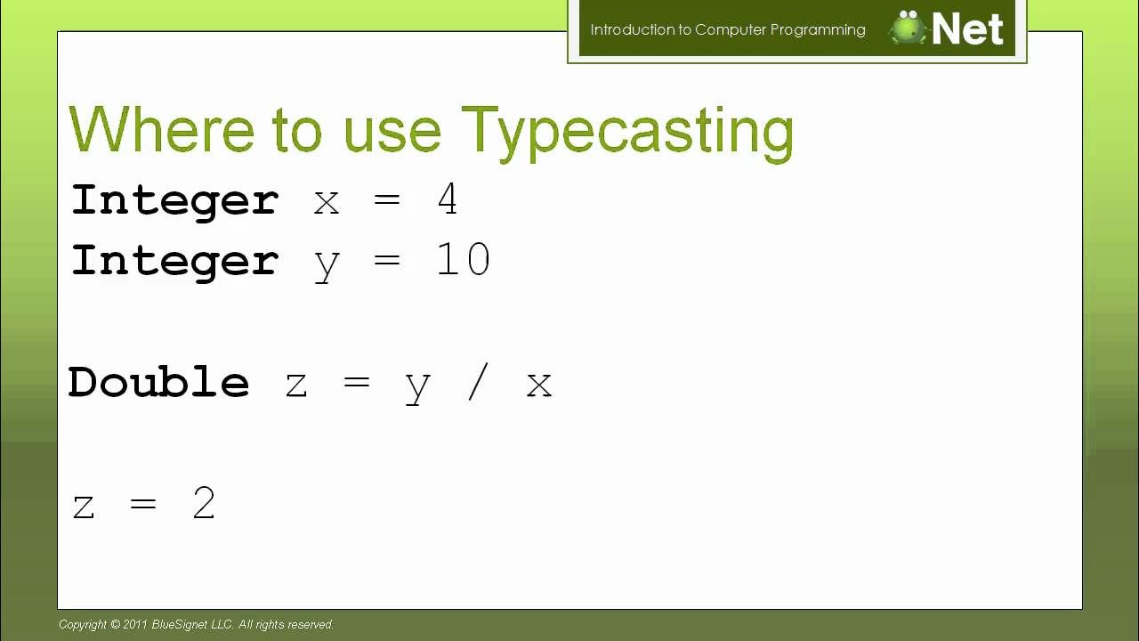 WiBit.Net - Introduction to Computer Programming - 09 - Variables, Data Types, Formulas - 8 ...