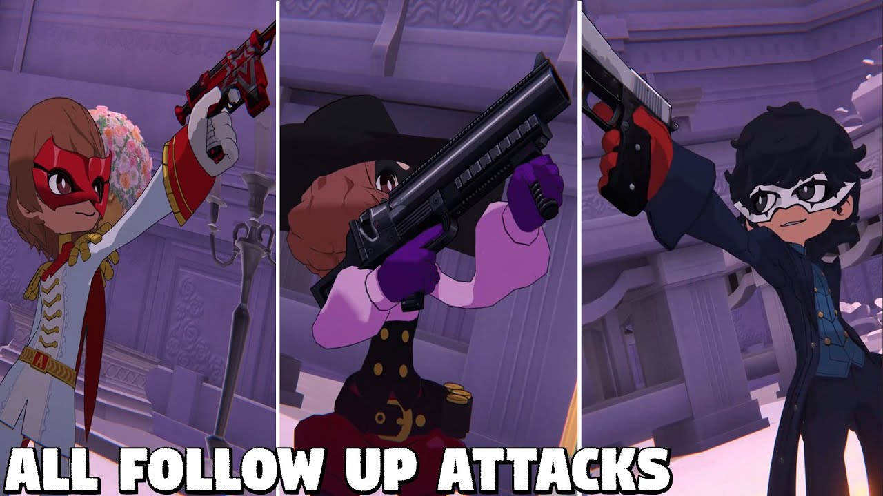 Persona 5 Tactica - ALL Follow Up Attacks - YouTube