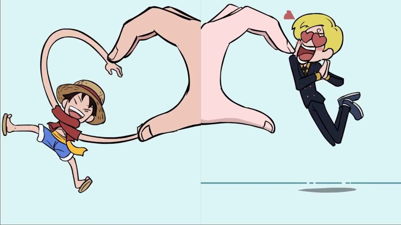 Luffy Finger Heart - Funny Animation TikTok (Fulll HD) - YouTube