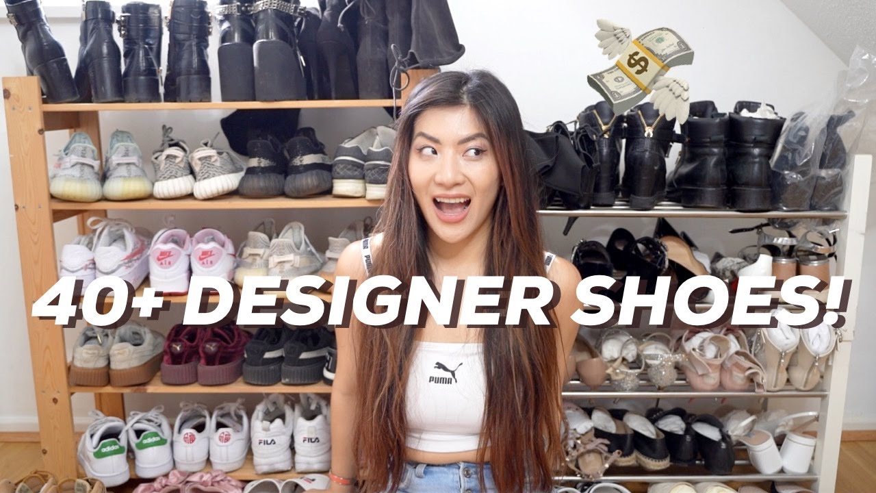 MY DESIGNER SHOE COLLECTION 2021: OVER 40 PAIRS! 😱😱 - YouTube