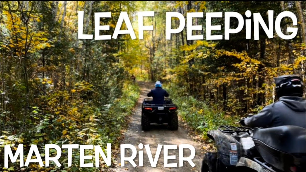 ATV Ride From Marten River to Field ON Enjoying the beginning of color ...