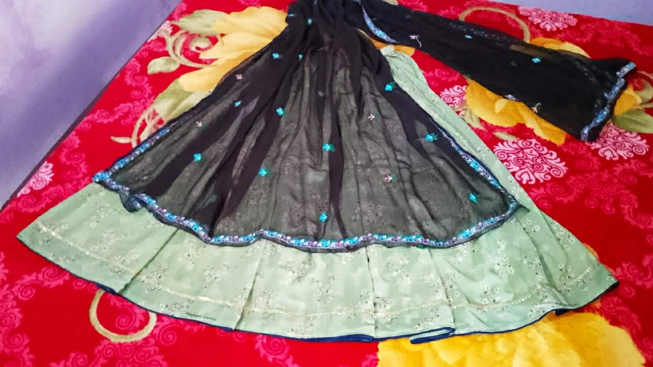 New design mein Naya lehenga aur lugdi - YouTube