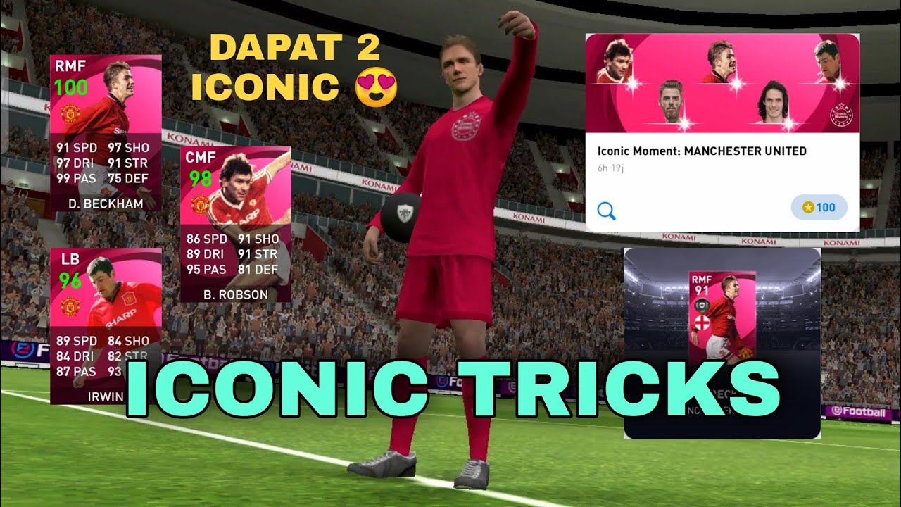 TRICKS TO GET ICONIC D. BECKHAM IN ICONIC MOMENT MANCHESTER UNITED PES ...
