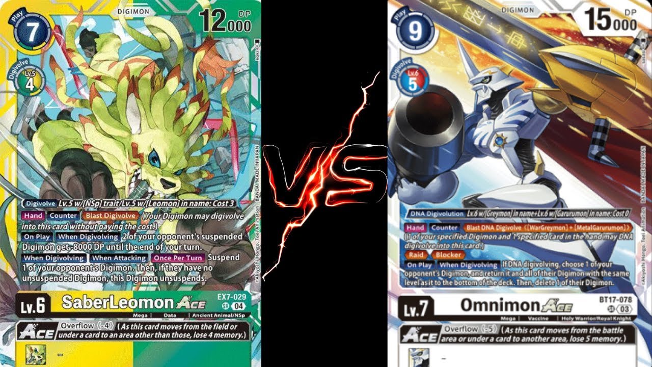 Digimon TCG (DCGO) Omnimon ACE vs Nature Beast - YouTube