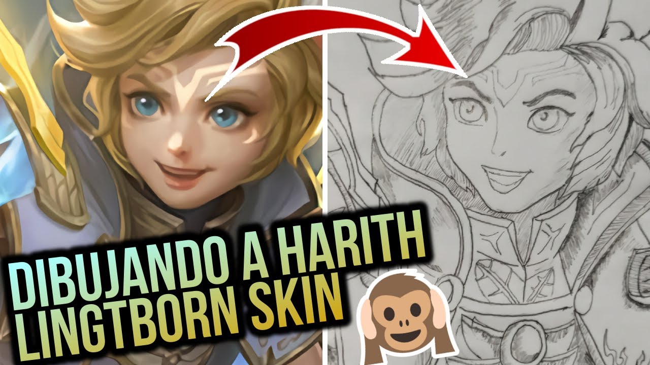 DIBUJANDO A HARITH SKIN LINGTBORN 🙊🙊MOBILE LEGENDS HARITH DIBUJO ...