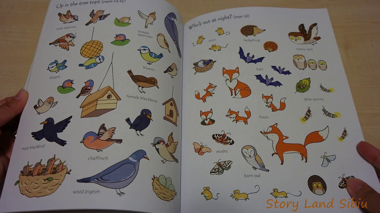 First Sticker book Garden - Usborne - YouTube