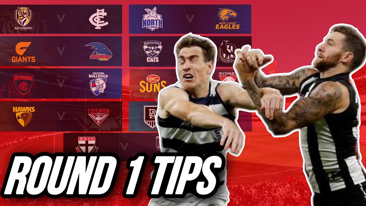 Round 1 AFL Tips + Predictions 2023 - YouTube
