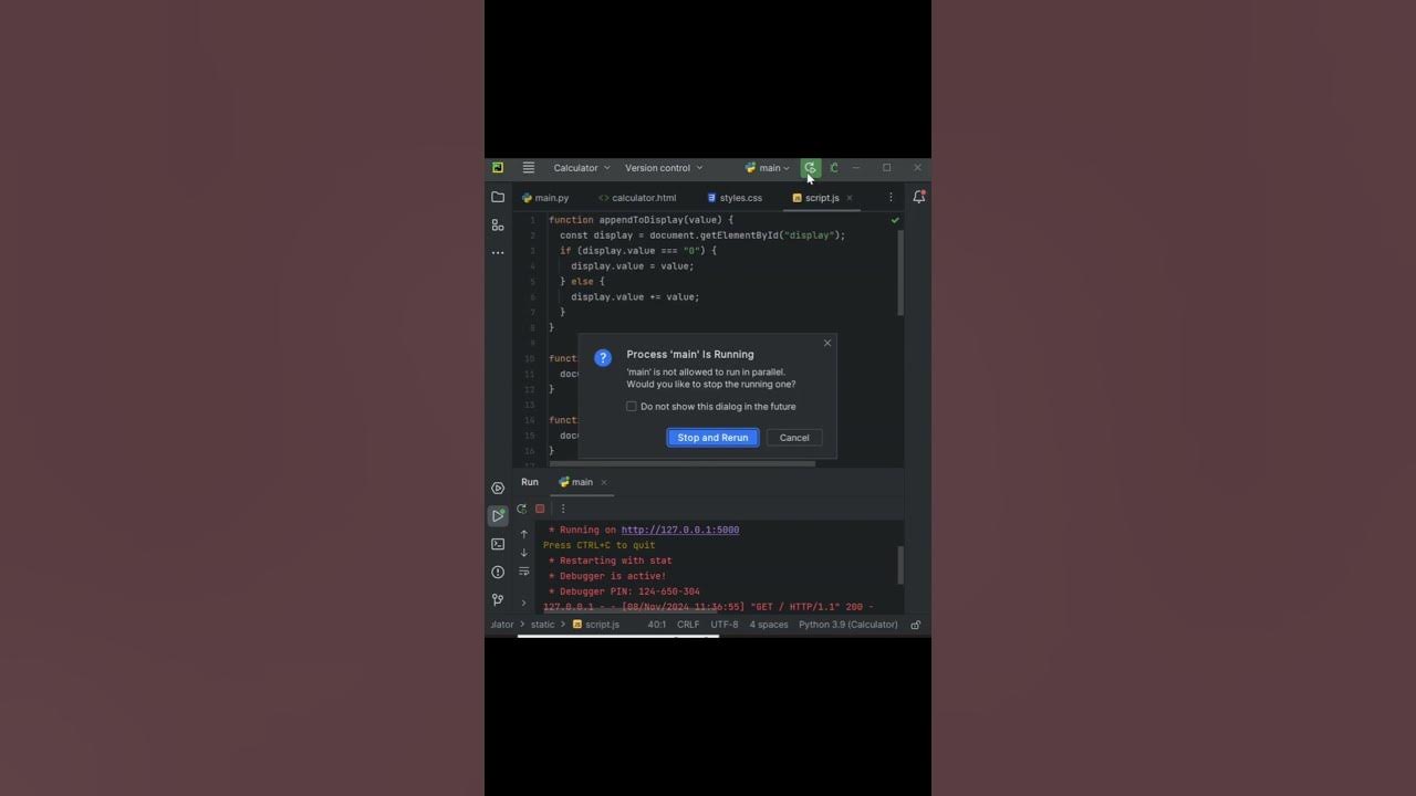 Standard Calculator Using Html Css Javascript And Python Calculator Htmlcss Java Python 