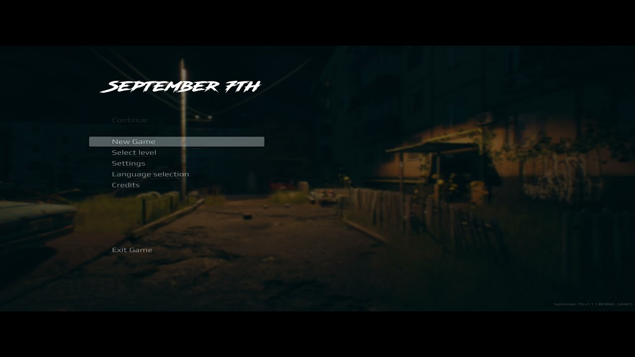 September 7th - Default Game Options and Settings (PC) Video, Graphics ...