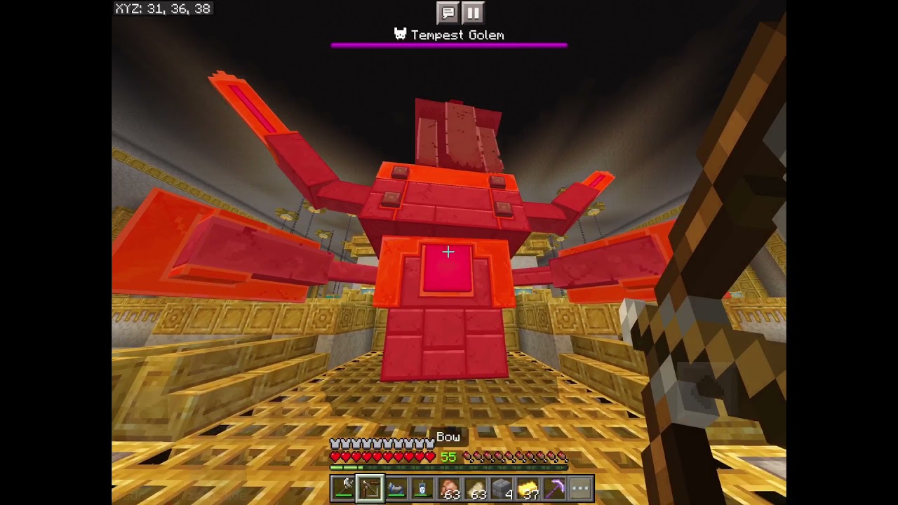 Tempest golem bossfight/gale sanctum showcase - YouTube