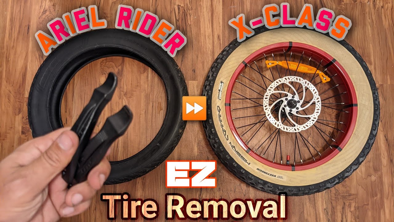 How to remove the stock tires -⚡Ariel Rider X-Class⚡ - YouTube