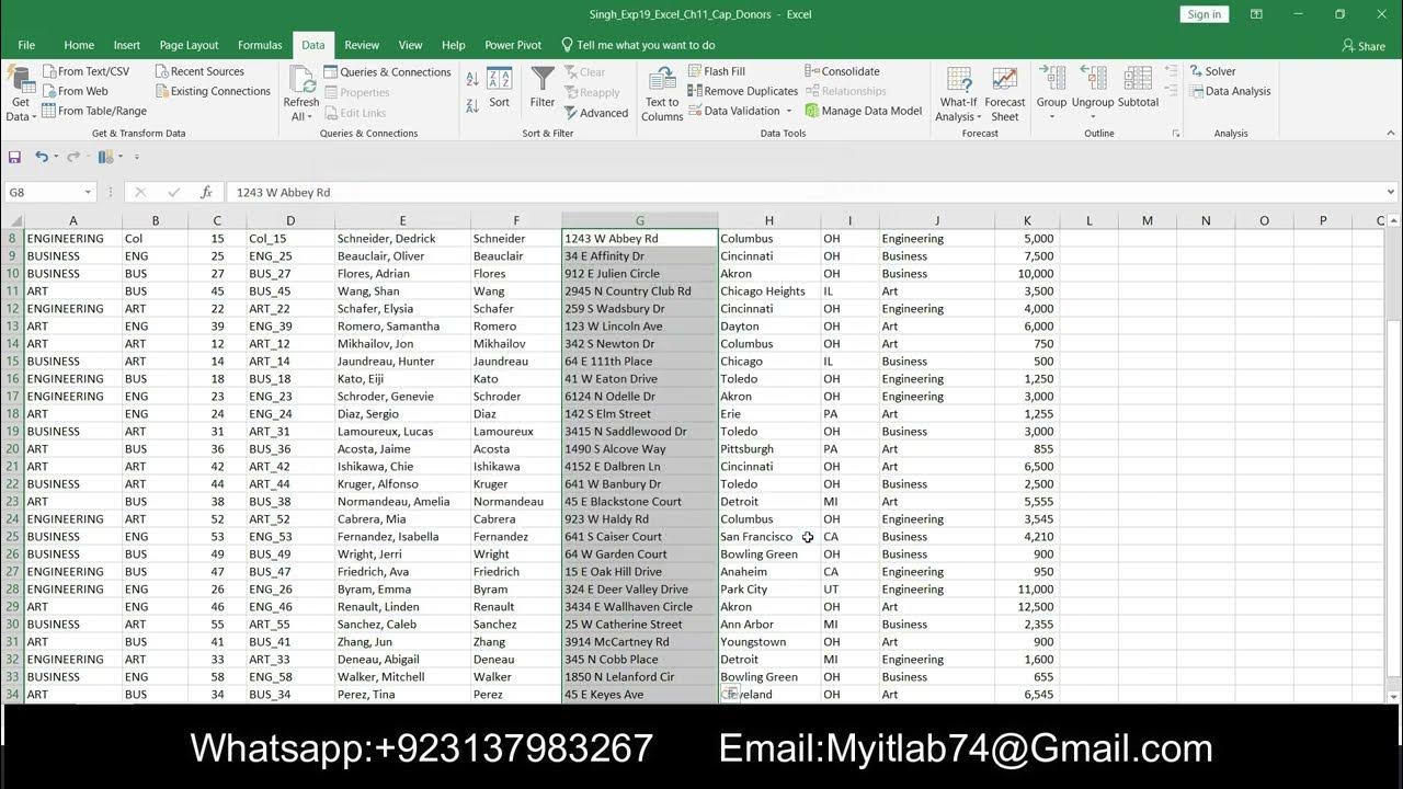 Exp19_Excel_Ch11_Cap_Donors | Excel Chapter 11 Capstone - Donors | Capstone Donors - YouTube