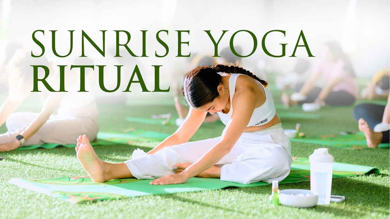 At our Sunrise Yoga Ritual. - YouTube