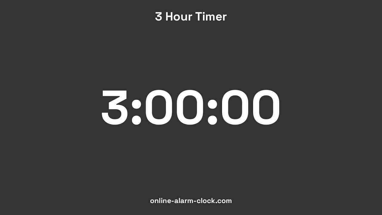 3 Hour Timer - YouTube