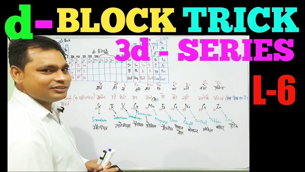 d-Block Elements, 3d-Series Trick - YouTube