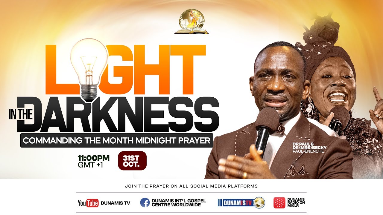 MID NIGHT PRAYER COMMANDING THE DAY-LIGHT IN THE DARKNESS. 31-10-2024 ...