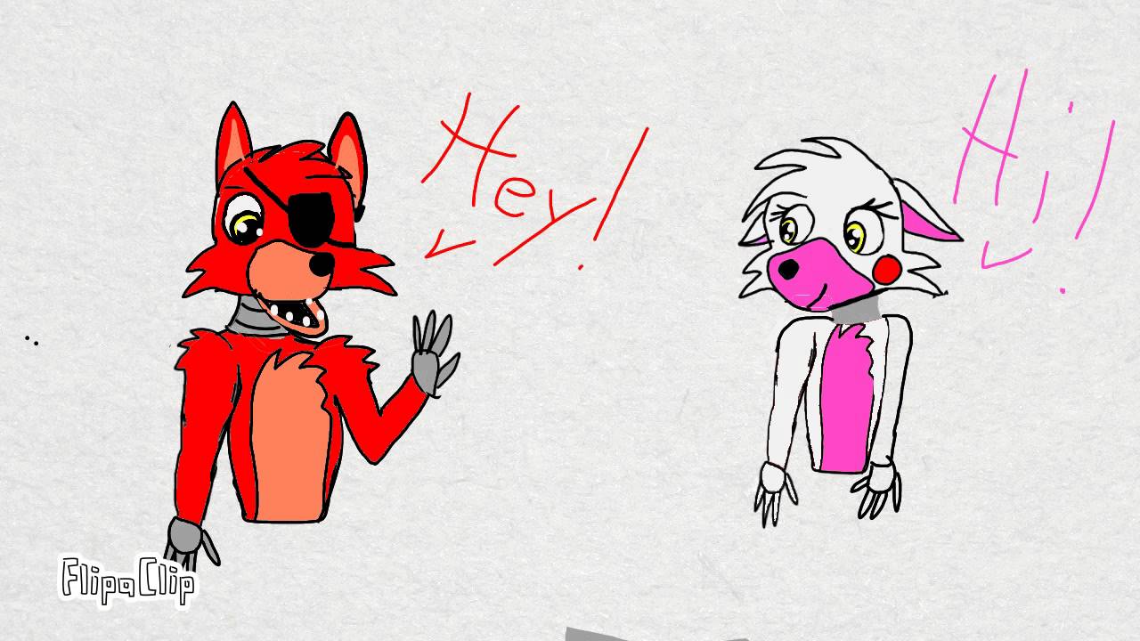 Foxy meets Mangle Part 1 (upgraded FNaF animation) - YouTube