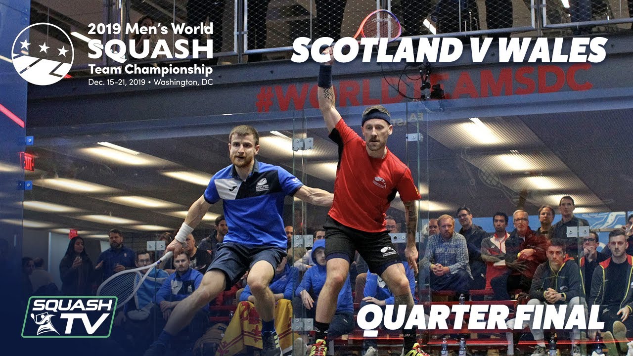 Squash: Scotland v Wales - WSF Men's World Team Champs 2019 - QF ...
