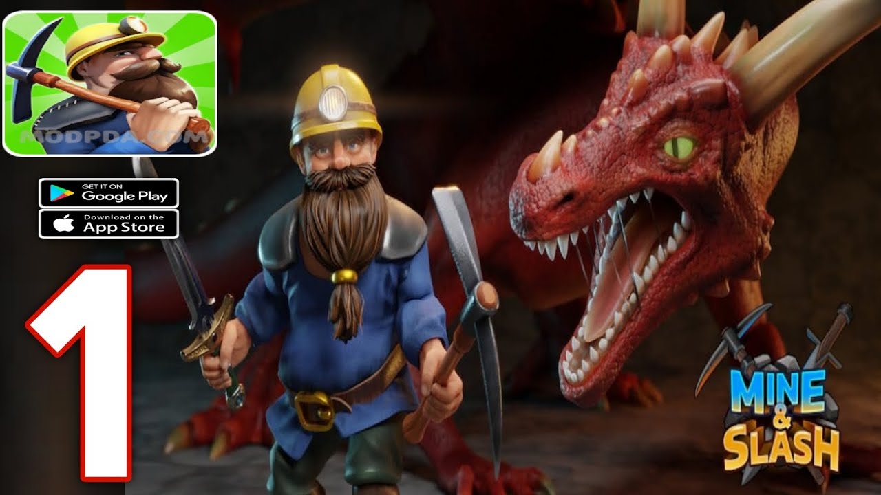 Mine & Slash - Gameplay Walkthrough Part 1 Tutorial First Mine (iOS ...