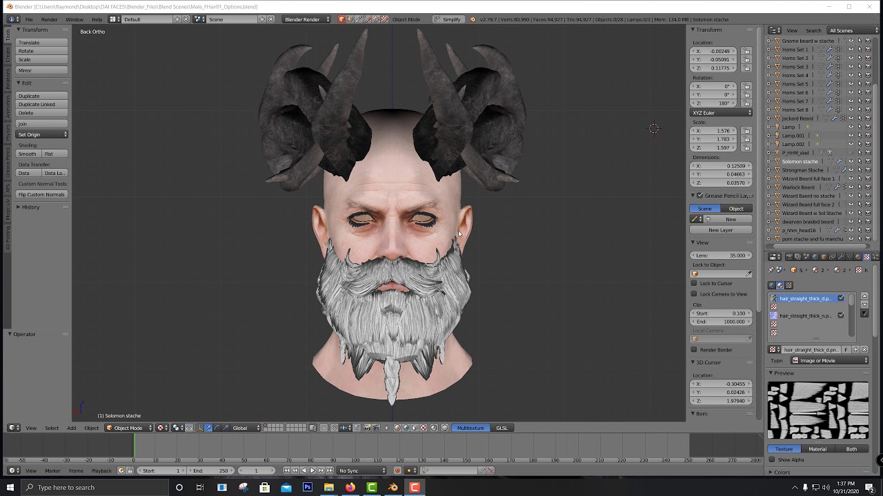 NwN2 Face Creation Project Course 3: Blender Modelling + Attaching Face ...