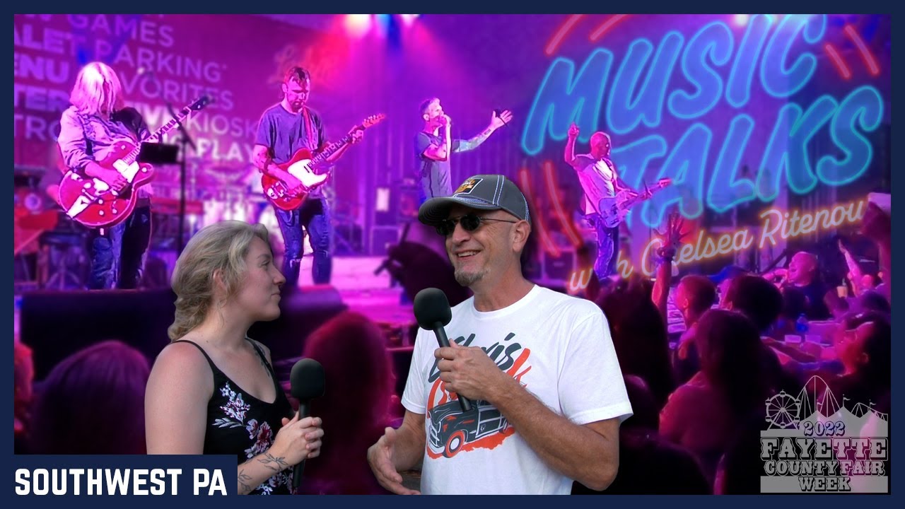 Music Talks - The Clarks at Fayette County Fair, Interview w bassist ...