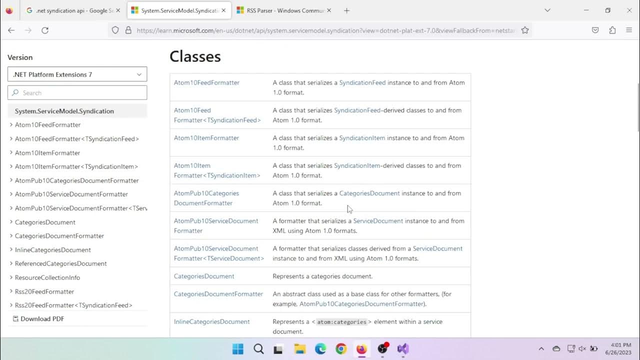 Microsoft Wpf And Sqlite Part 3 Rss And Microsoft Syndication Api Youtube 7500