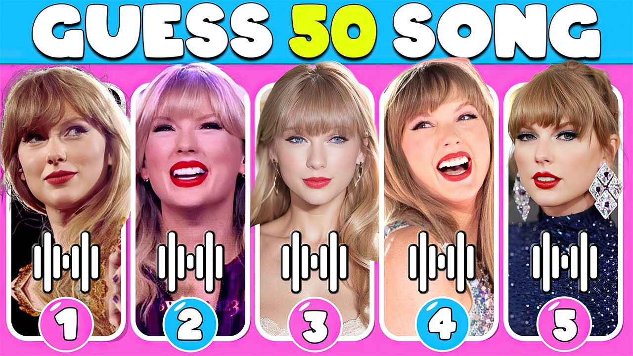 Guess Taylor Swift Songs 🎤🎵 | Most Popular Music Quiz 👸 Taylor Swift ...