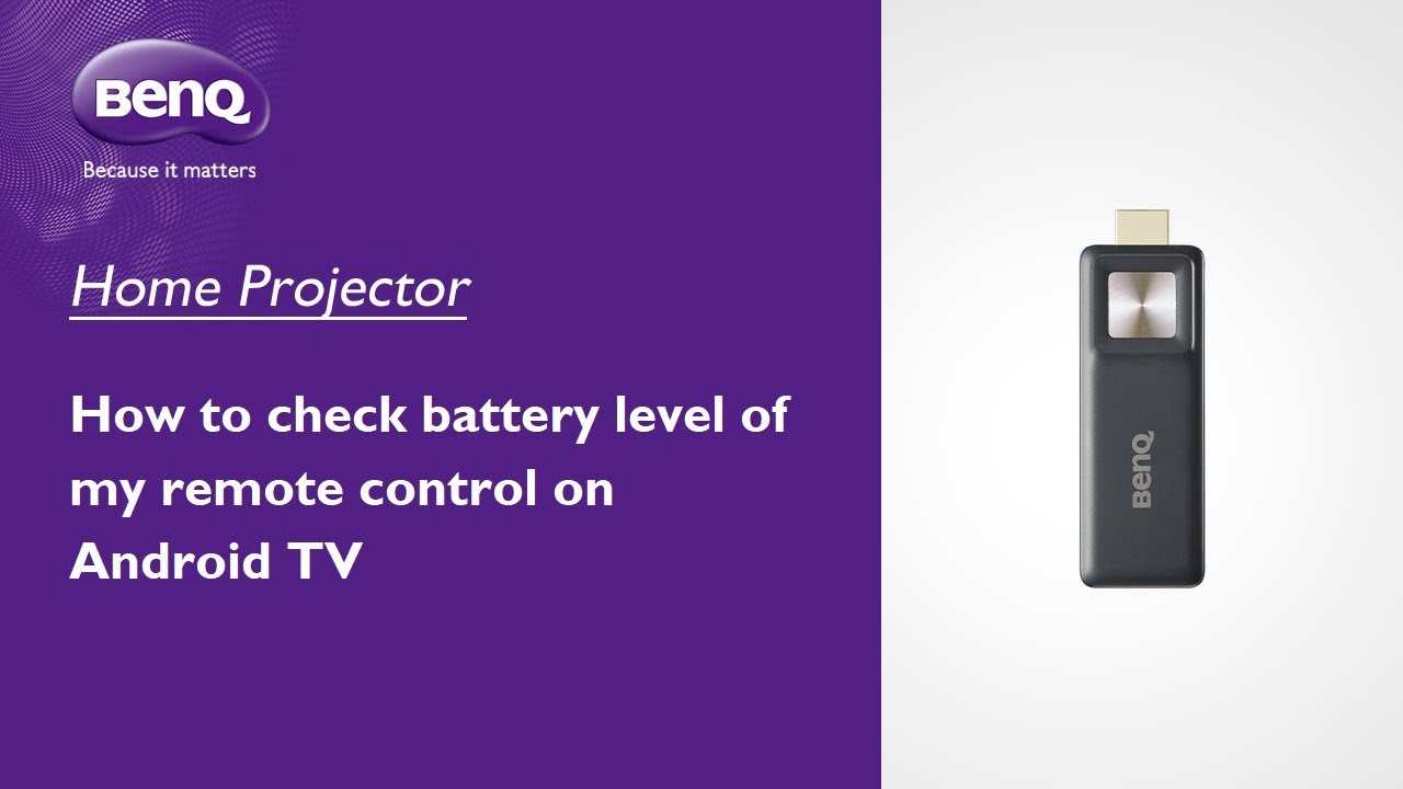 [BenQ FAQ] Projector_How to check battery level of my remote control on ...