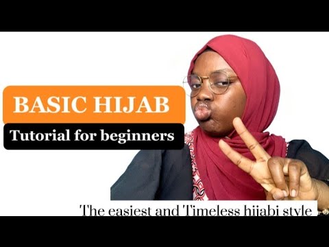 The Easiest ,Most secure and Timeless chiffon Hijab style (Step by Step Tutorial) - YouTube