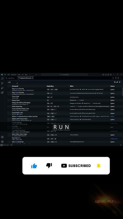 How To Create A Shortcut Key To Run Code In Vs Codeπ₯π₯π―π―π€©π€©π€© Coding Vscode Programming