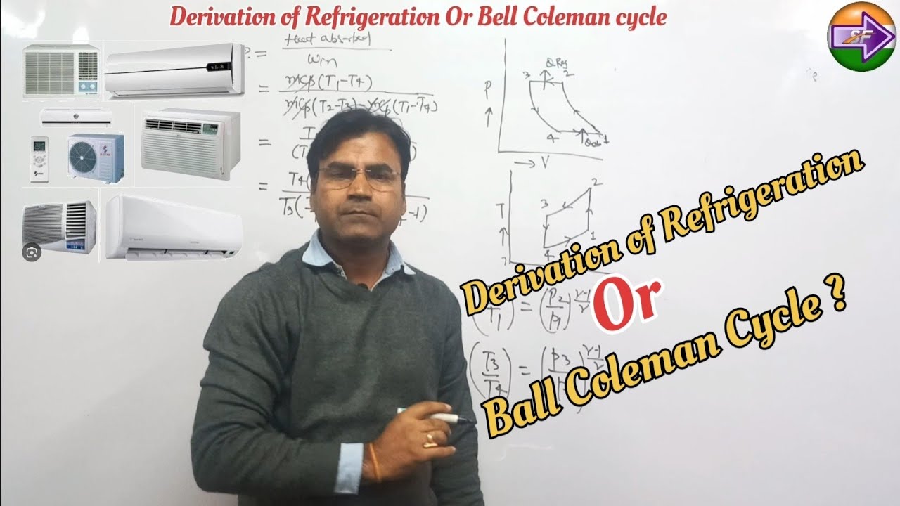 Derivation of Air Refrigeration or Bell Coleman cycle - YouTube