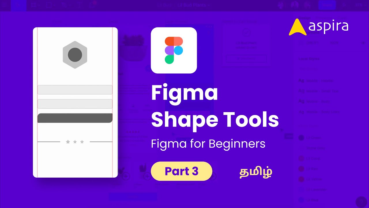 Create Login Screen Design using Figma Shape Tools | UI Design & Figma ...