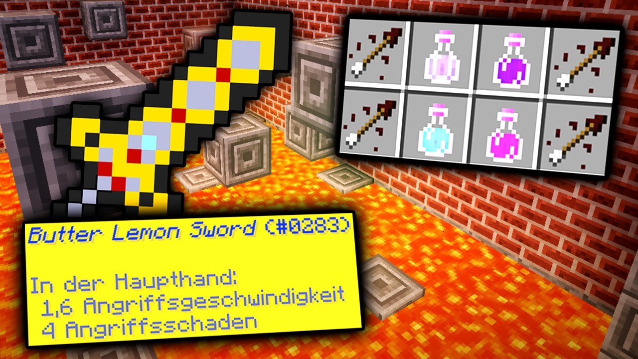 BUTTER LEMON SWORD | Minecraft EVANGELINE - YouTube