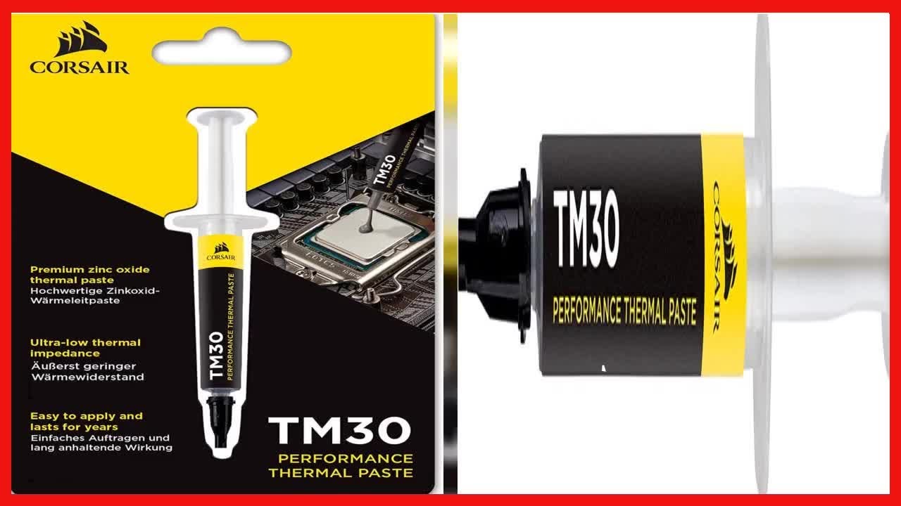 Great product - Corsair TM30 Performance Thermal Paste | Ultra-Low Thermal Impedance CPU/GPU | 3 ...