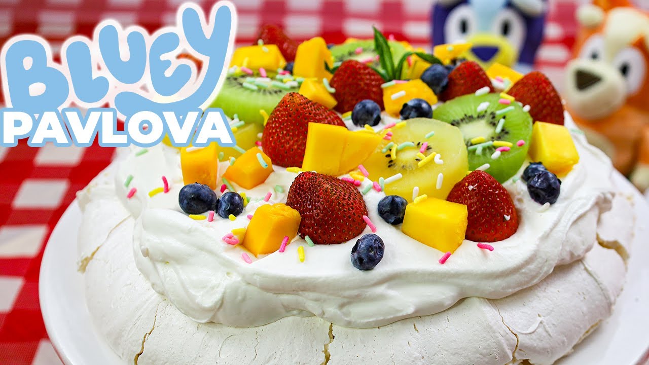 Making Bluey's Pavlova: A Kid-Friendly Aussie Dessert! - YouTube