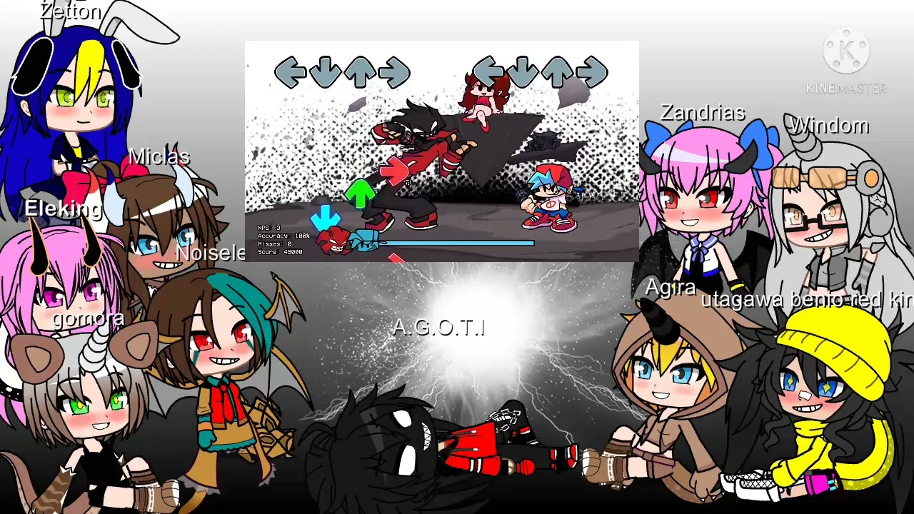 kaiju girls black react to agoti mod (GC) leer descripción - YouTube