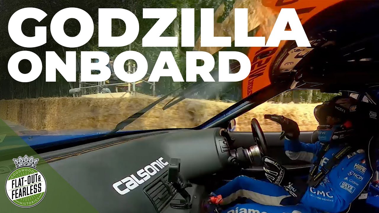 Onboard - Calsonic Nissan Skyline R32 GT-R flies up the FOS Hill - YouTube