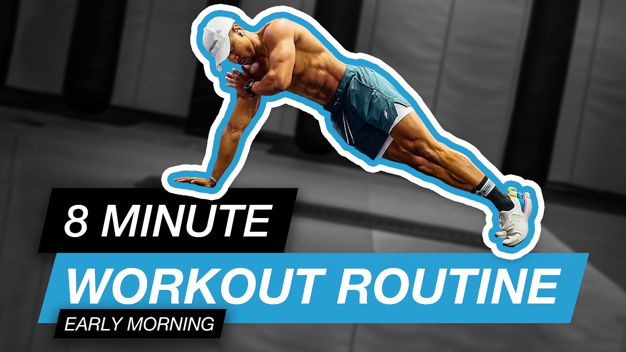 8 MIN MORNING WORKOUT - TO LOSE BELLY FAT (NO EQUIPMENT BODYWEIGHT ...
