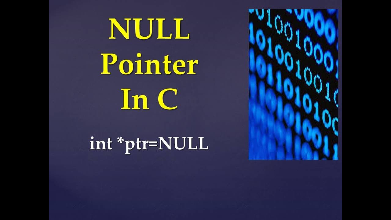 Null Pointer In C Types Of Pointer Programming With Manali Pointer 3250